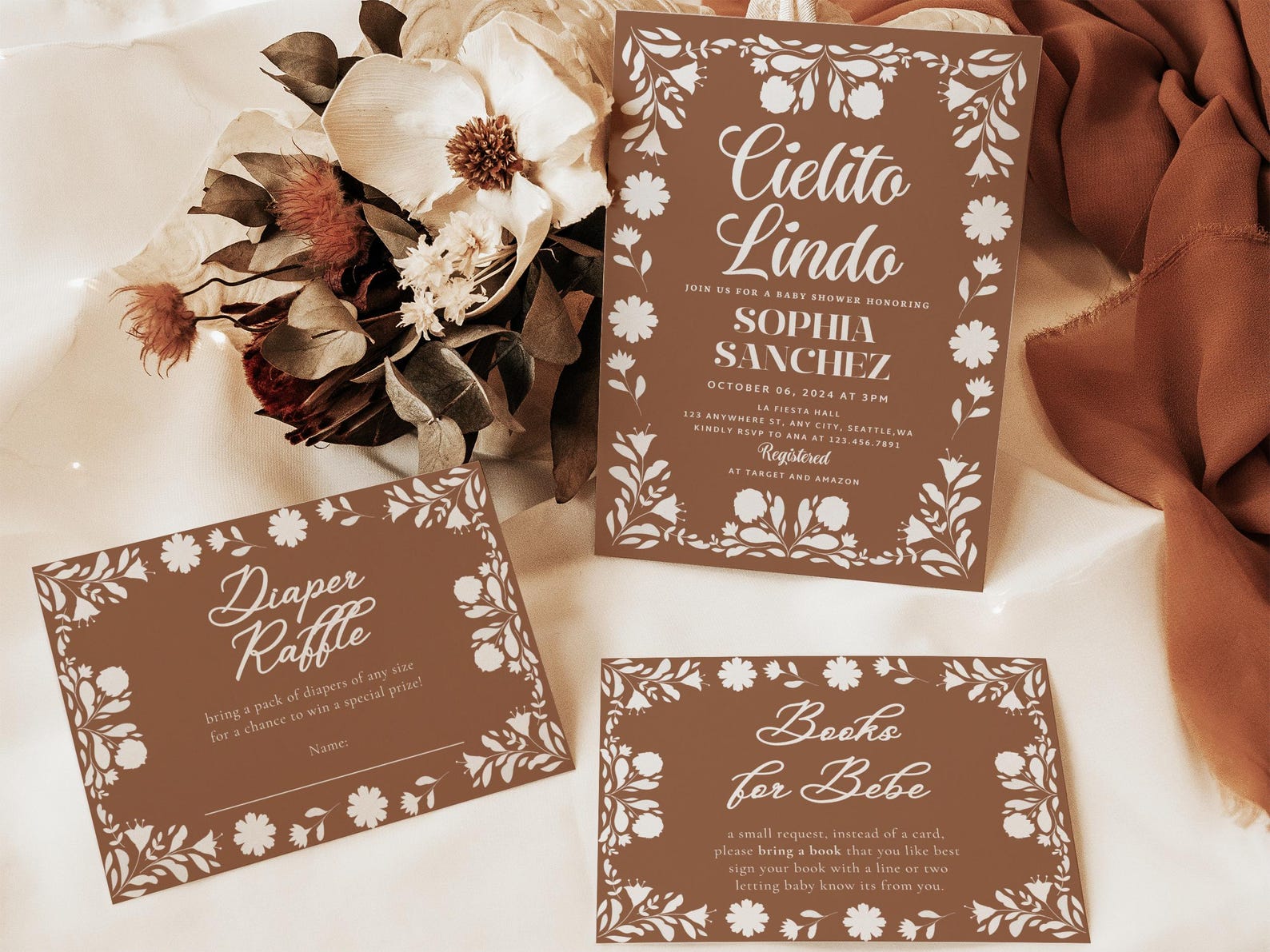 Cielito Lindo Baby Shower Invite, Cielito Lindo Baby Shower Set ...
