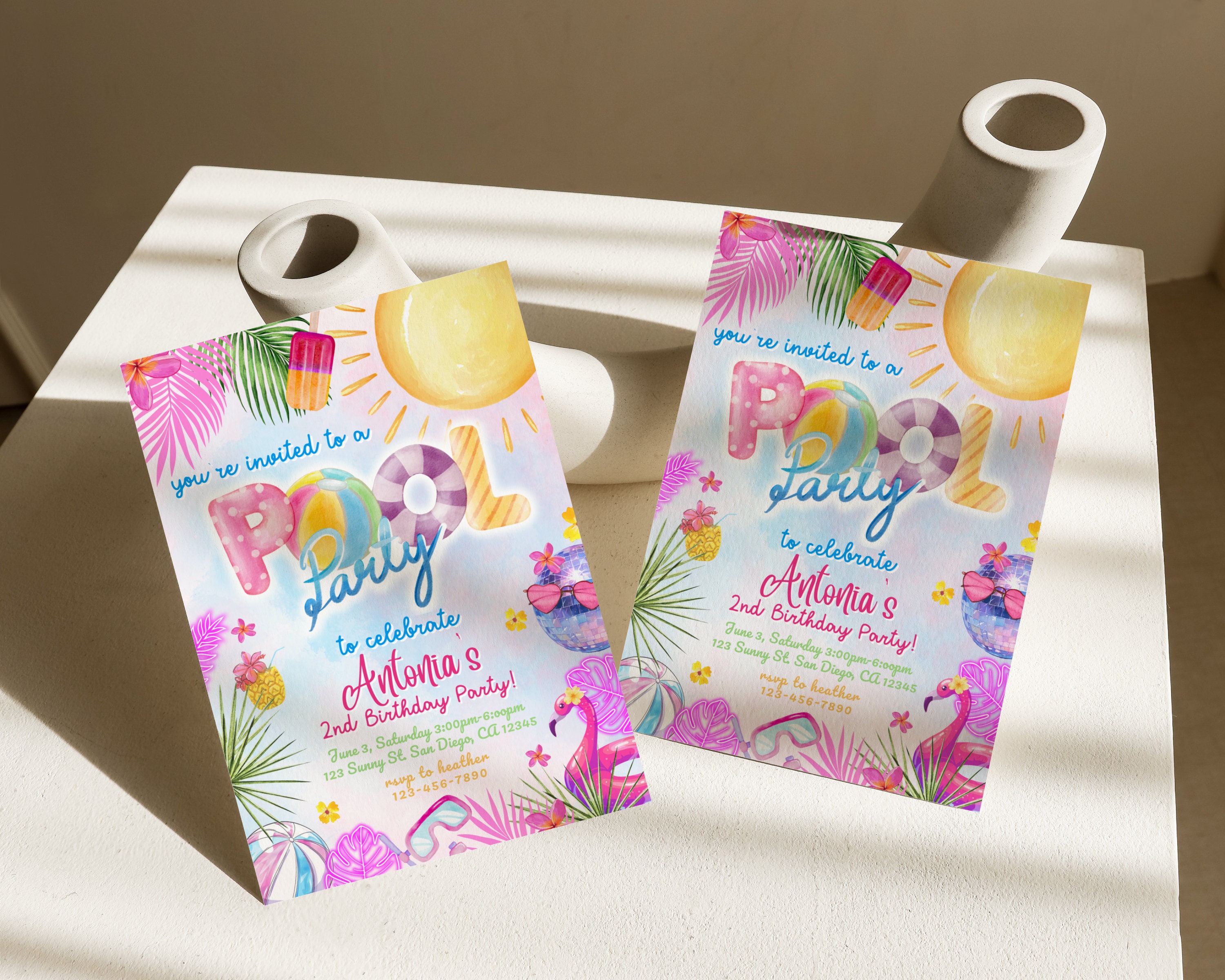 Self Editable Pool Party Invite, in My Pool Party Era, POOL Party ...