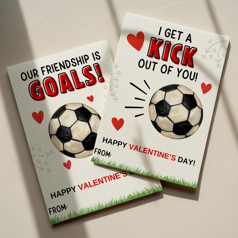 Soccer Valentine's Day Cards, All Star Valentines Cards, Printable ...