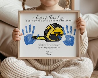 Father's Day Handprint Printable, DIY Craft Gift for Dad, Gift for Dad ...