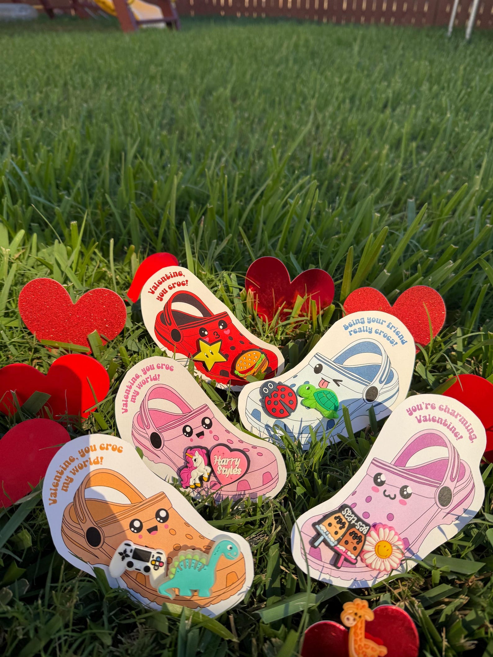 Shoe Charm Valentine Printable, Clog Shoe Kids Valentine, Classroom ...