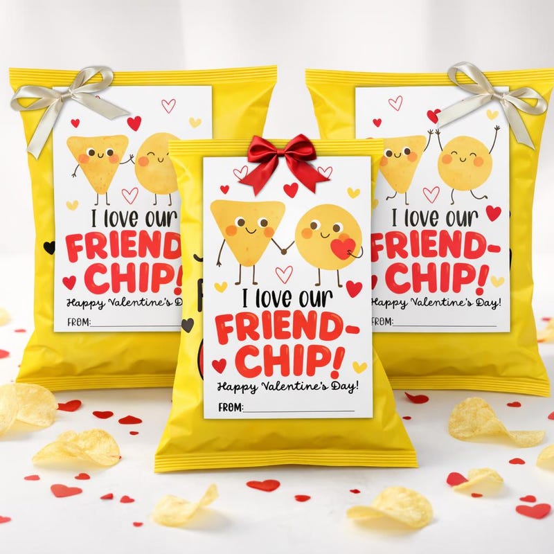 Valentine Chip Bags - Etsy