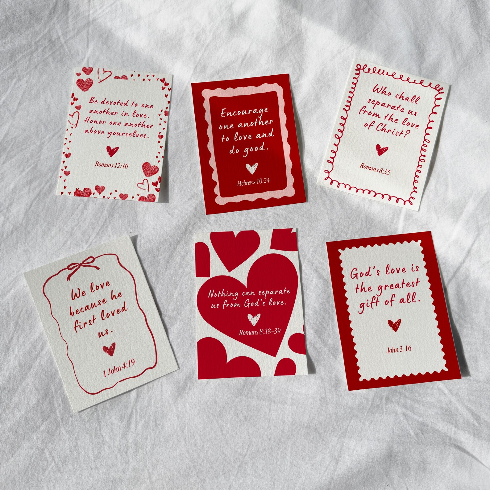 Christian Valentine Bible Verse Cards for Kids, Printable Valentine’s ...