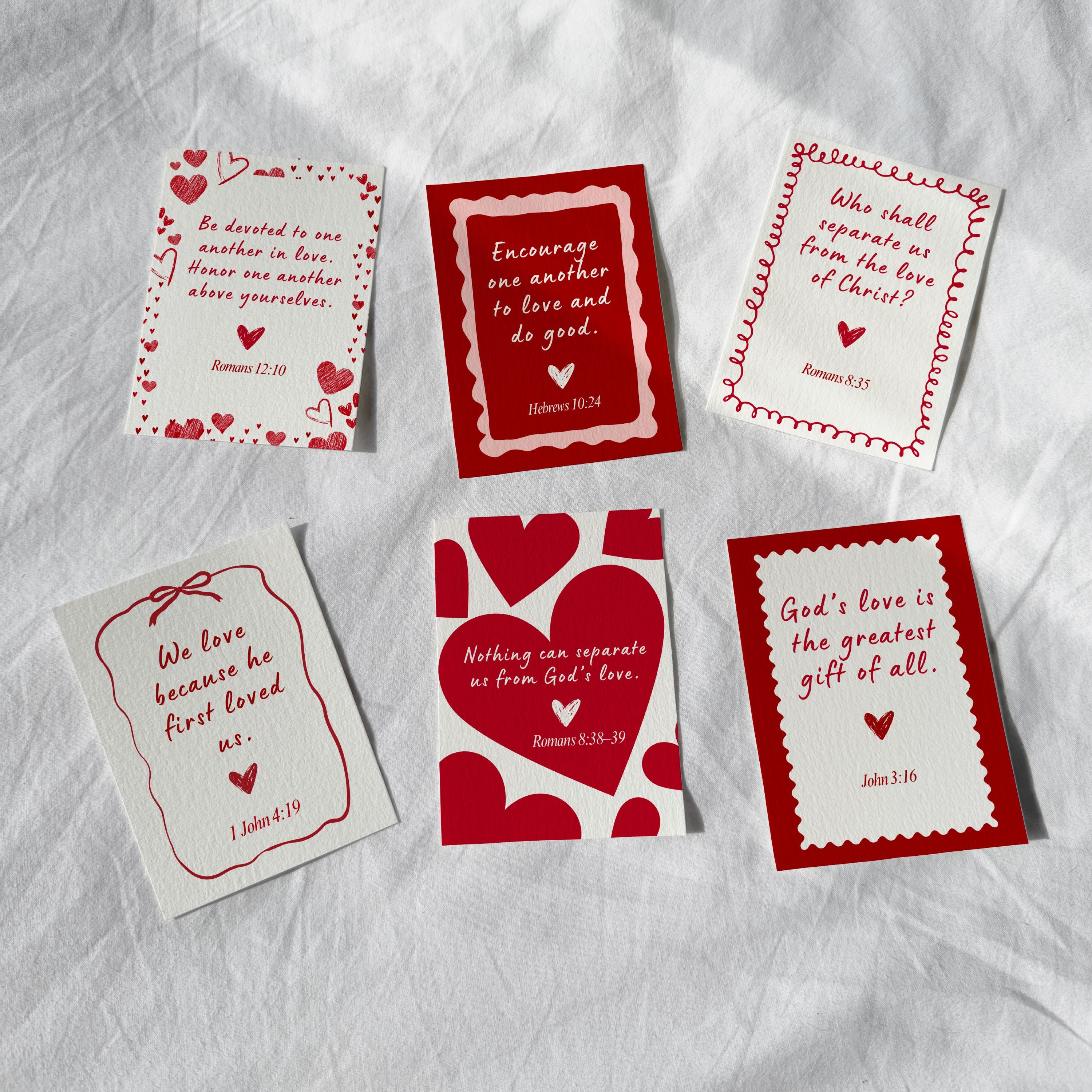 Christian Valentine Bible Verse Cards for Kids, Printable Valentine’s ...