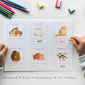 Animal Valentine's Day Cards, Pun Jokes Valentines Cards, Printable ...