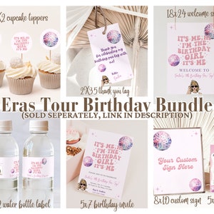 Self Editable Photo Birthday Invitation, Eras Party Invite With Photo ...