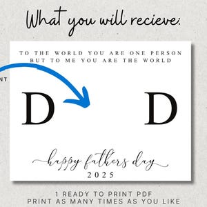 Father's Day Handprint Printable, DIY Craft Gift for Dad, Gift for Dad ...