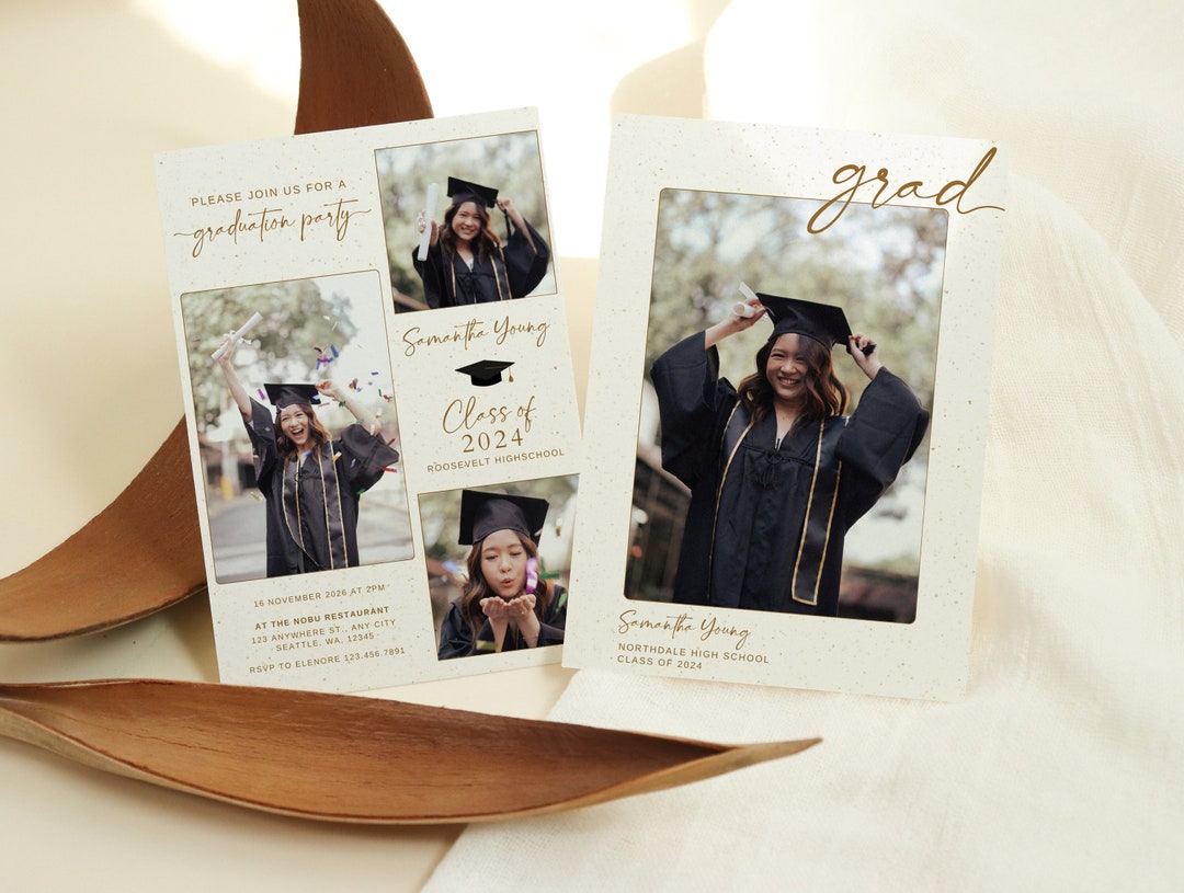 Graduation Digital Invite, Senior Graduate Announcement Template ...