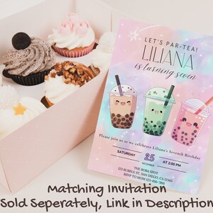 18X24 Boba Par-tea Welcome Sign, Boba Theme Birthday Party Decor ...