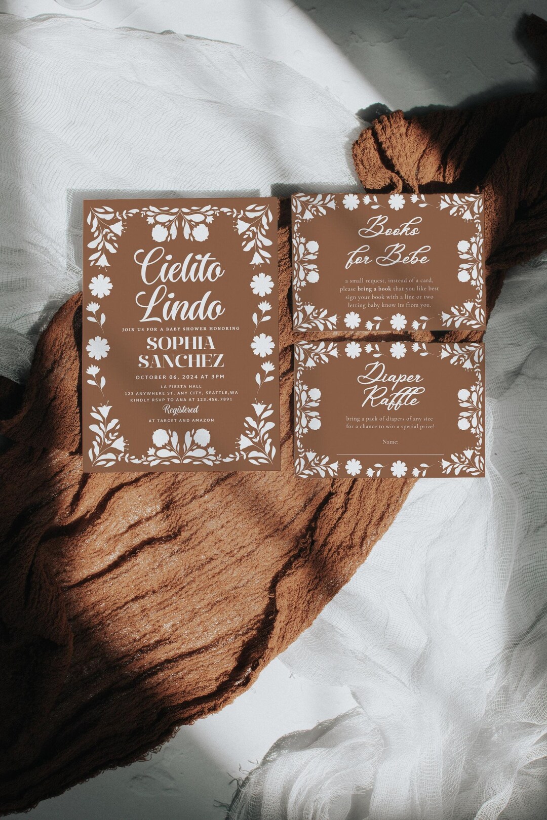 Cielito Lindo Baby Shower Invite, Cielito Lindo Baby Shower Set ...