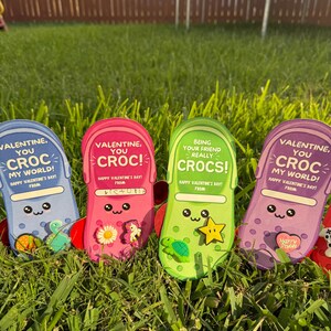 Shoe Charm Valentine Printable, Clog Shoe Kids Valentine, Classroom ...