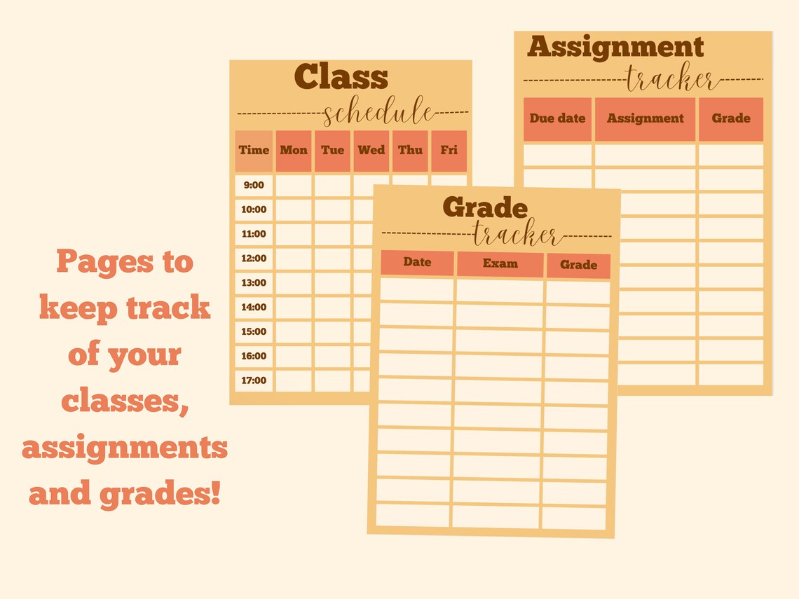 Aesthetic Student Planner for 2023-2024 - Etsy
