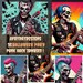 35 Halloween Inspired Punk Rock Zombie Png's, 4k Hi-res 12x12 Canvas ...