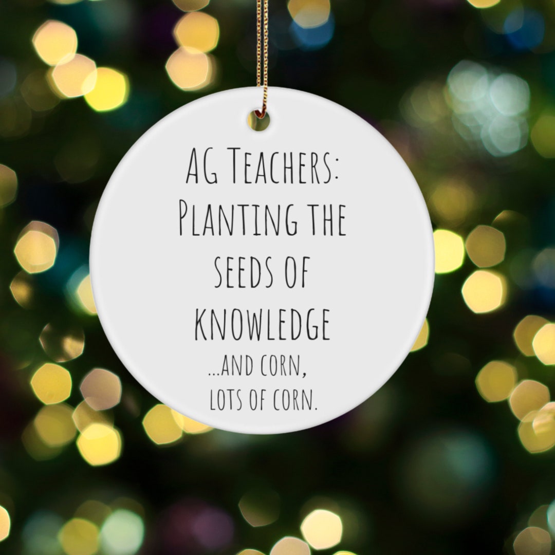 Ag Teacher Ornament, Ag Teacher Gift, Ag Teacher Appreciation, Ag ...