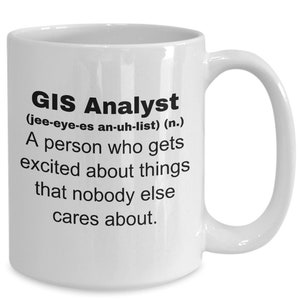 GIS Analyst Mug Funny Definition Novelty Gift Ideas for Men for Women ...