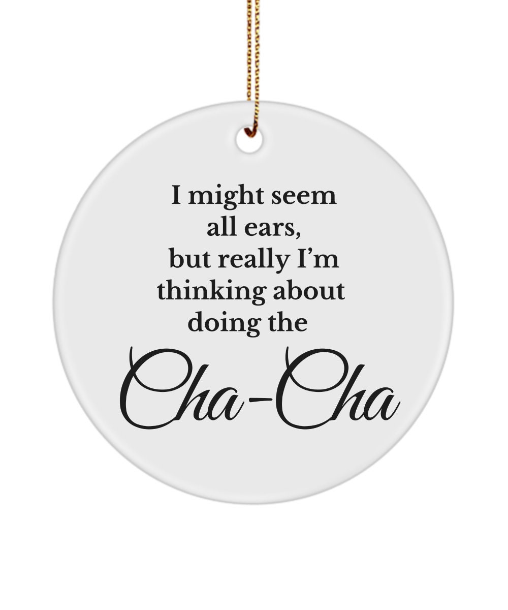 Cha Cha Dancing Ornament Funny Novelty Gift Ideas for Men for Women ...