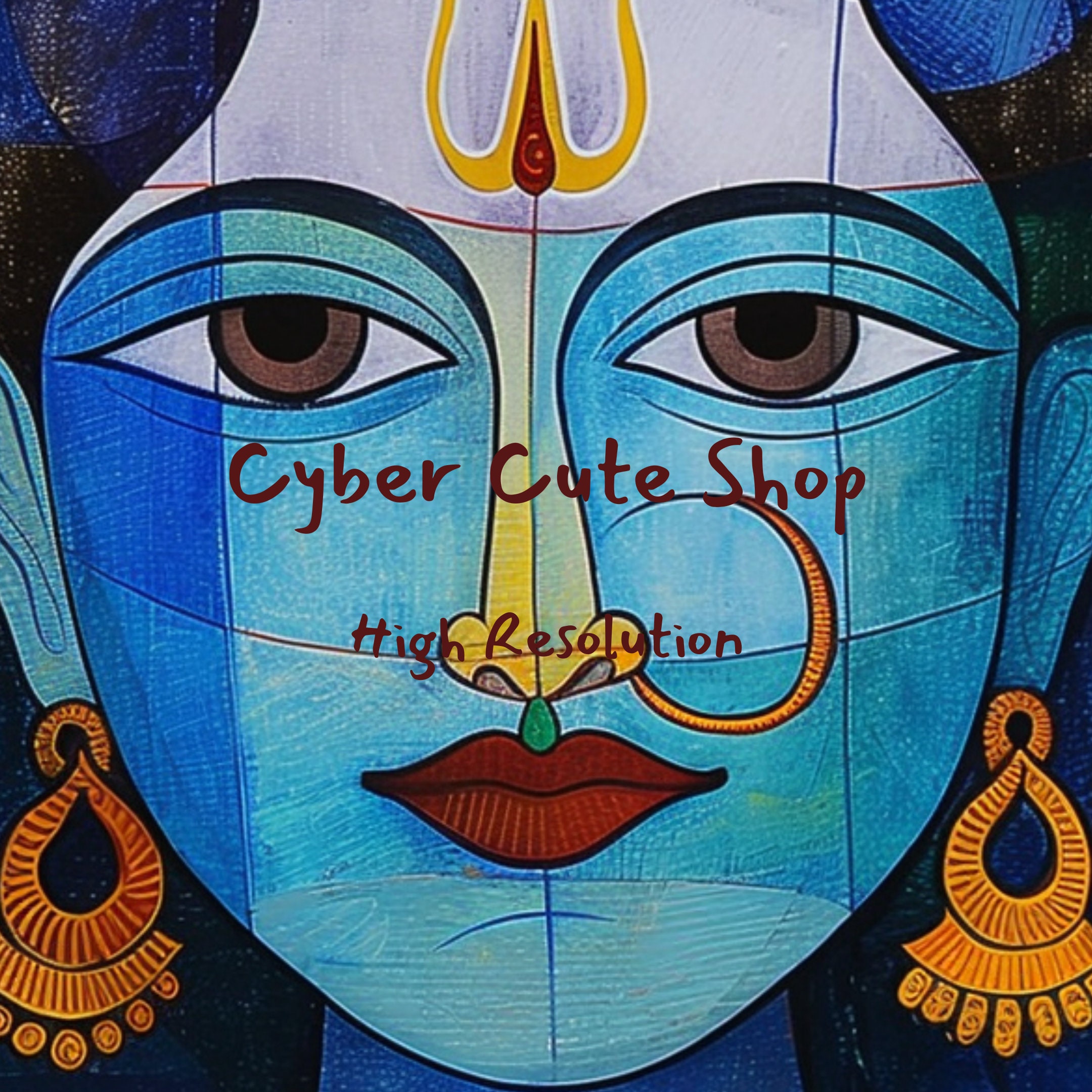 Divine Trio Shiva and Parvati DIGITAL Art, PRINTABLE Digital Download ...