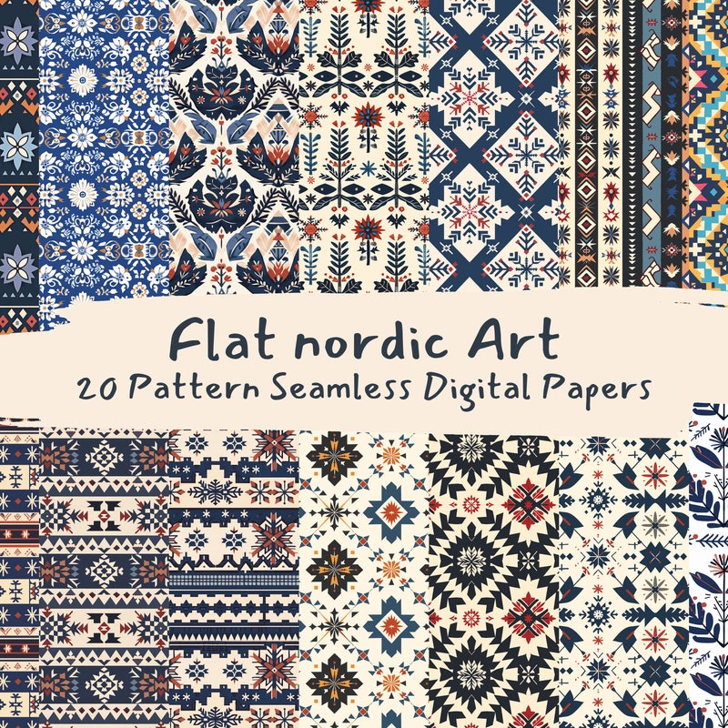 Nordic Pattern - Etsy