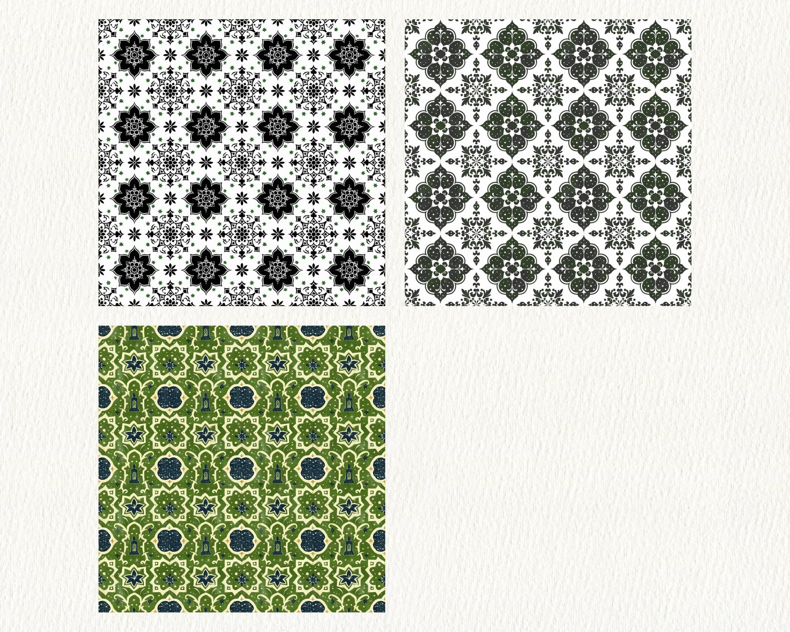 Arabic Pattern Seamless Digital Papers - Printable Scrapbook Paper Png ...