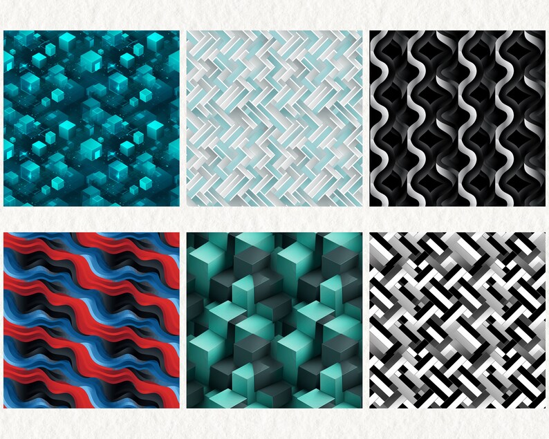 Composite Overlay Pattern Seamless Digital Papers Seamless Tile ...