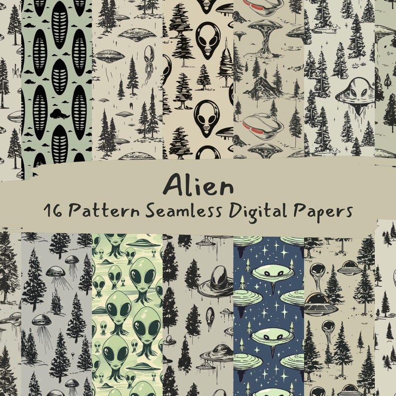 Alien Pattern - Etsy