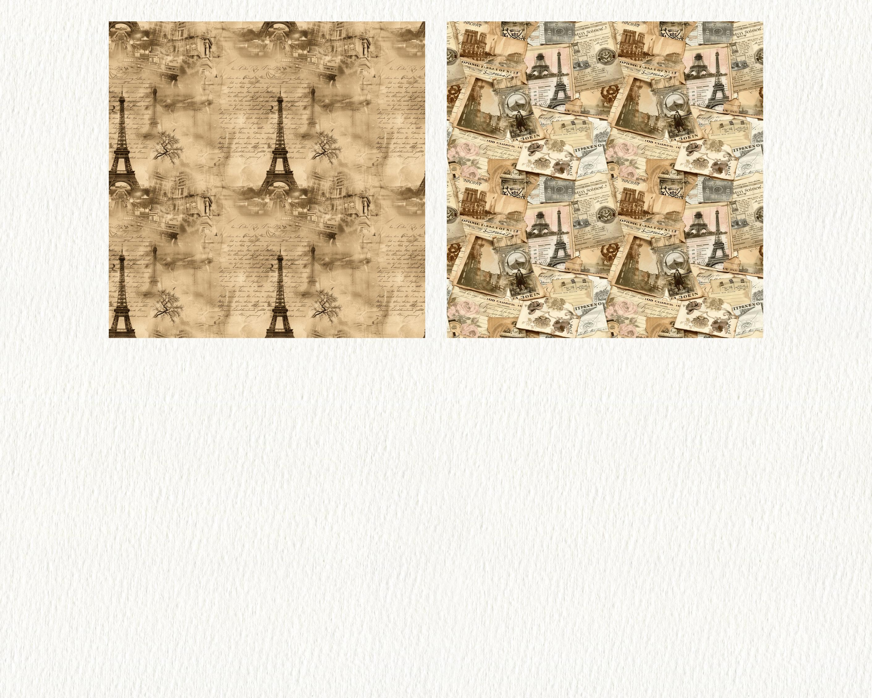 Vintage Paris Journal Pattern Seamless Digital Papers - Printable ...
