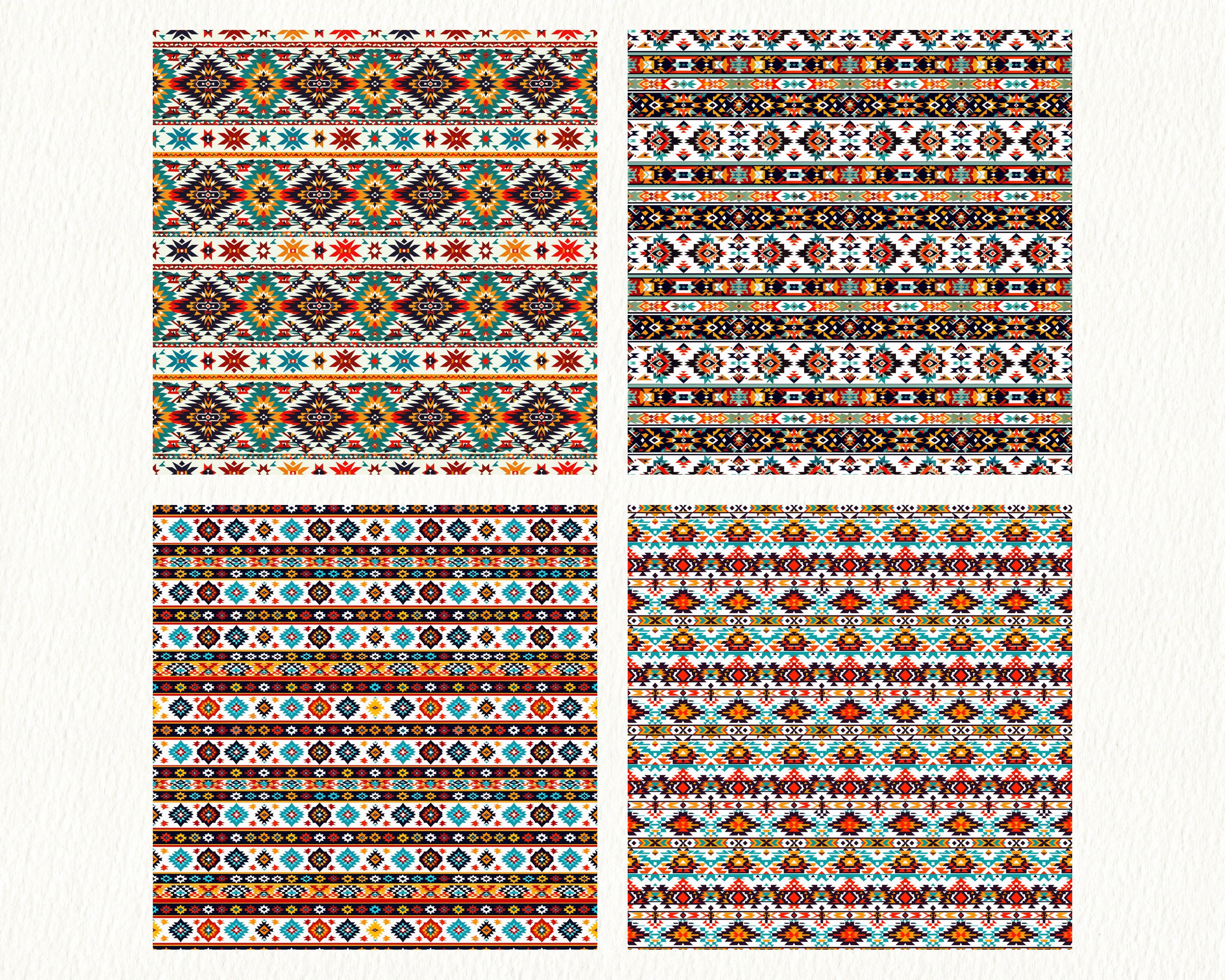 Indian Native American Pattern Seamless Digital Papers - Printable ...