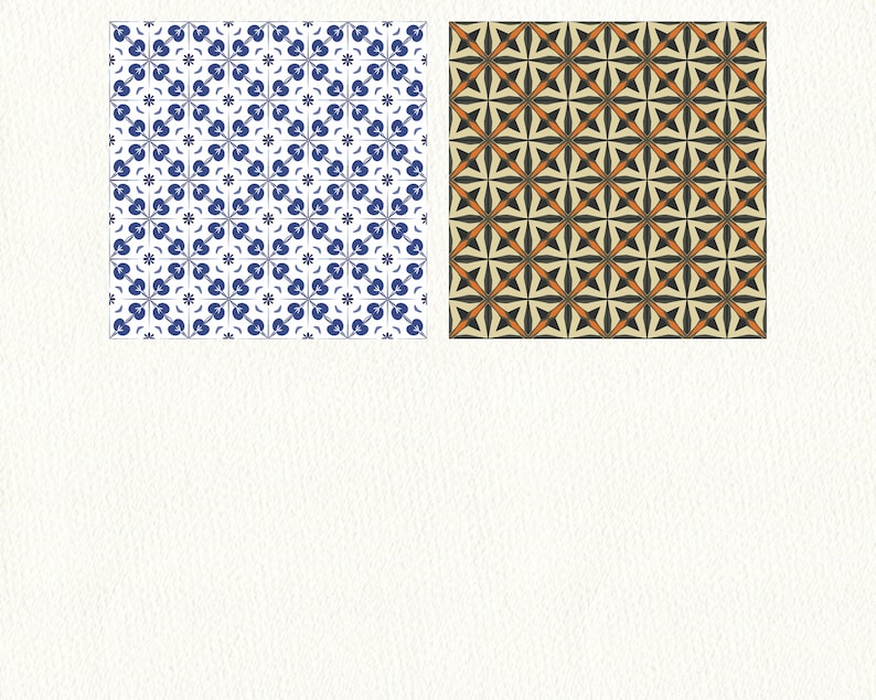 Portuguese Inspiration Pattern Seamless Digital Papers - Printable ...