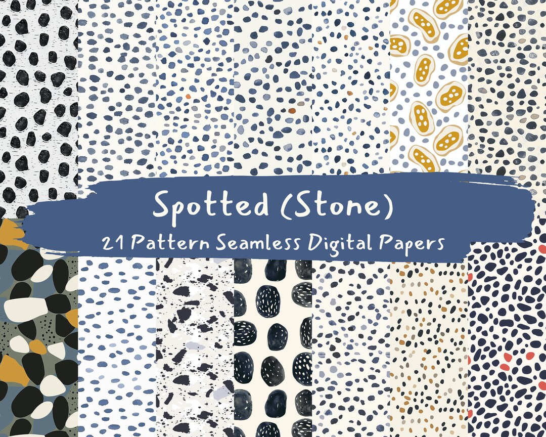 Spotted (stone) Pattern Seamless Digital Papers - Printable Scrapbook ...