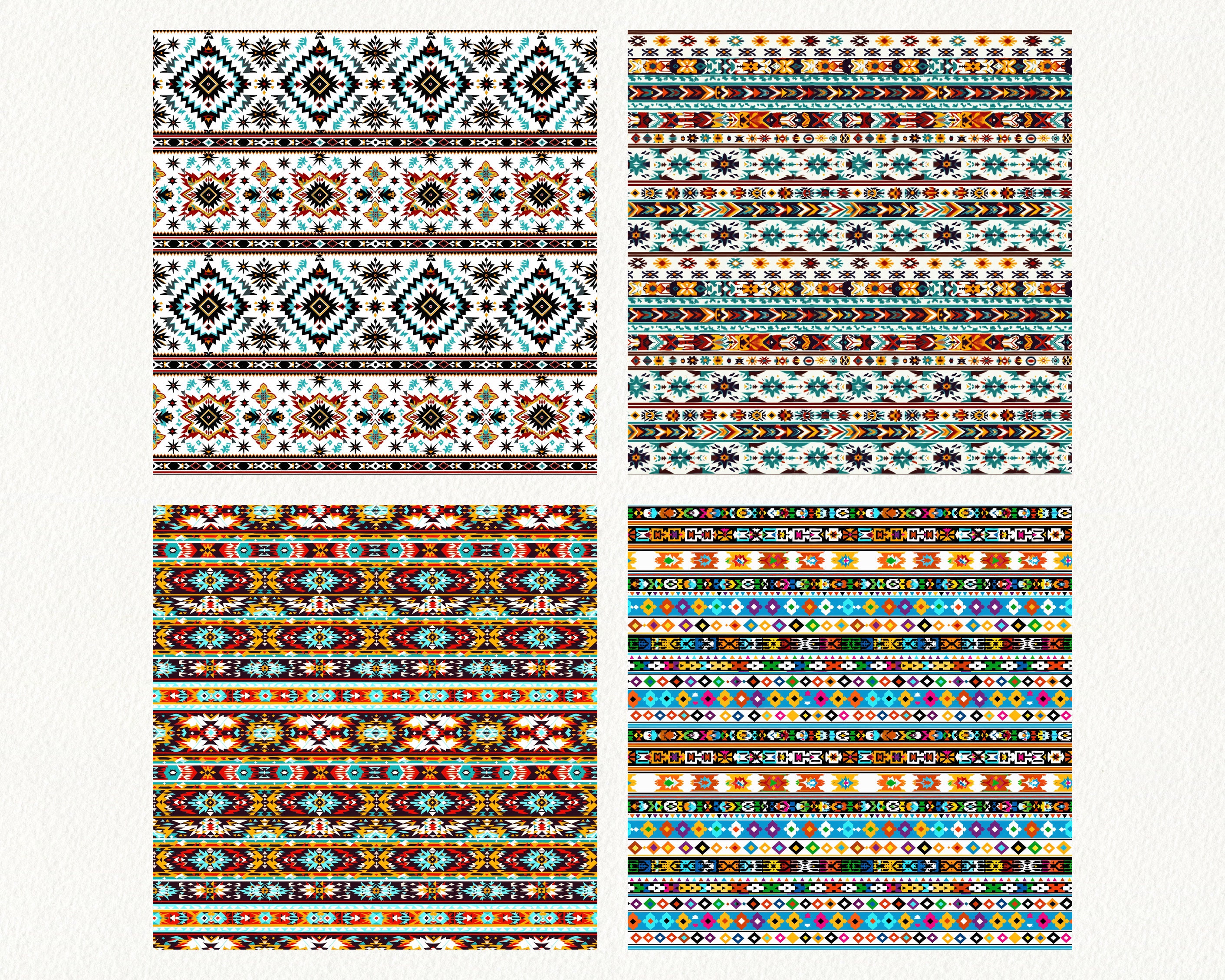 Indian Native American Pattern Seamless Digital Papers - Printable ...