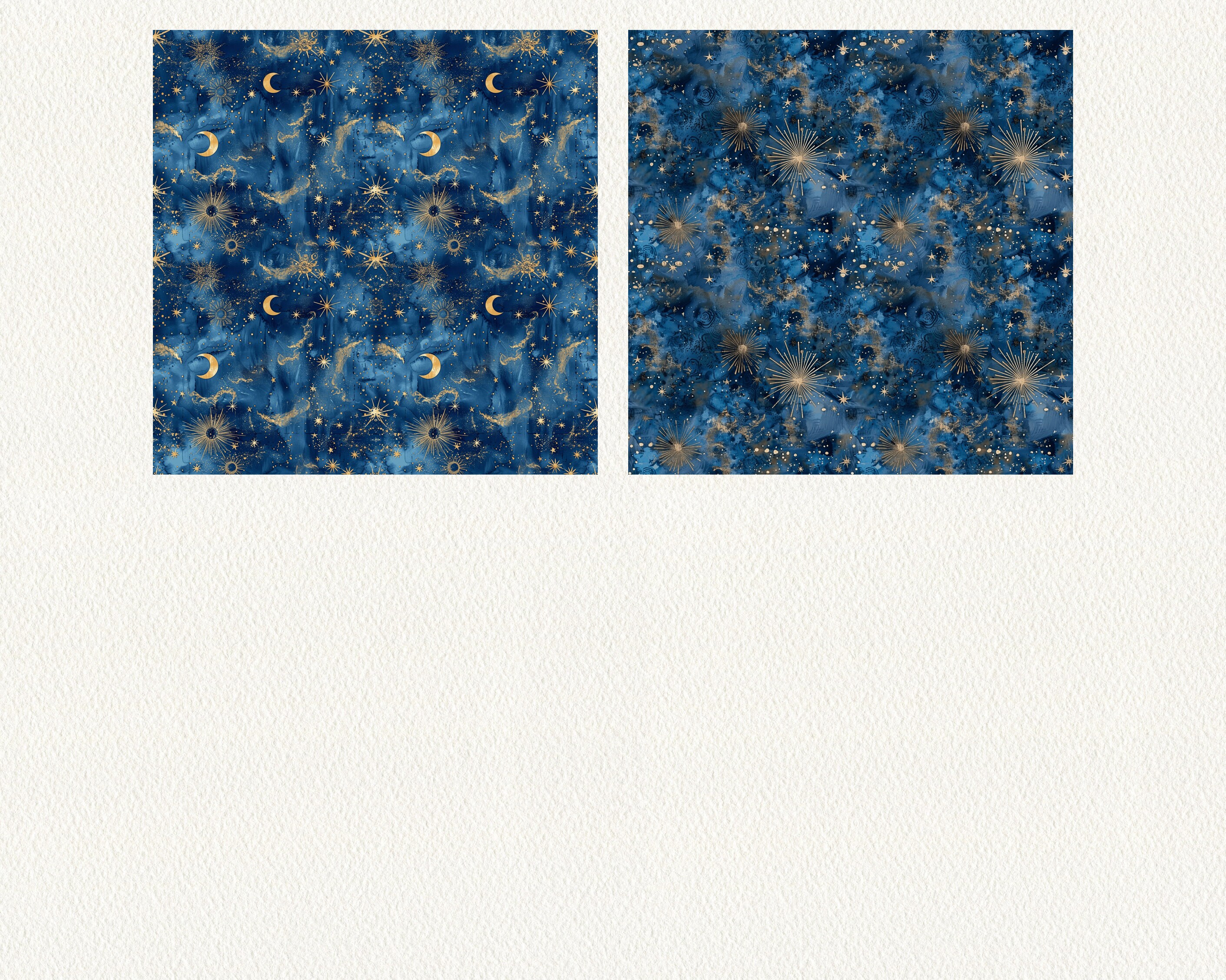 Mystic Celestial Pattern Seamless Digital Papers Printable Scrapbook ...