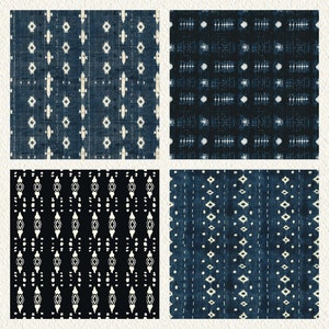 Adire Mudcloth Pattern Seamless Digital Papers - Printable Scrapbook ...