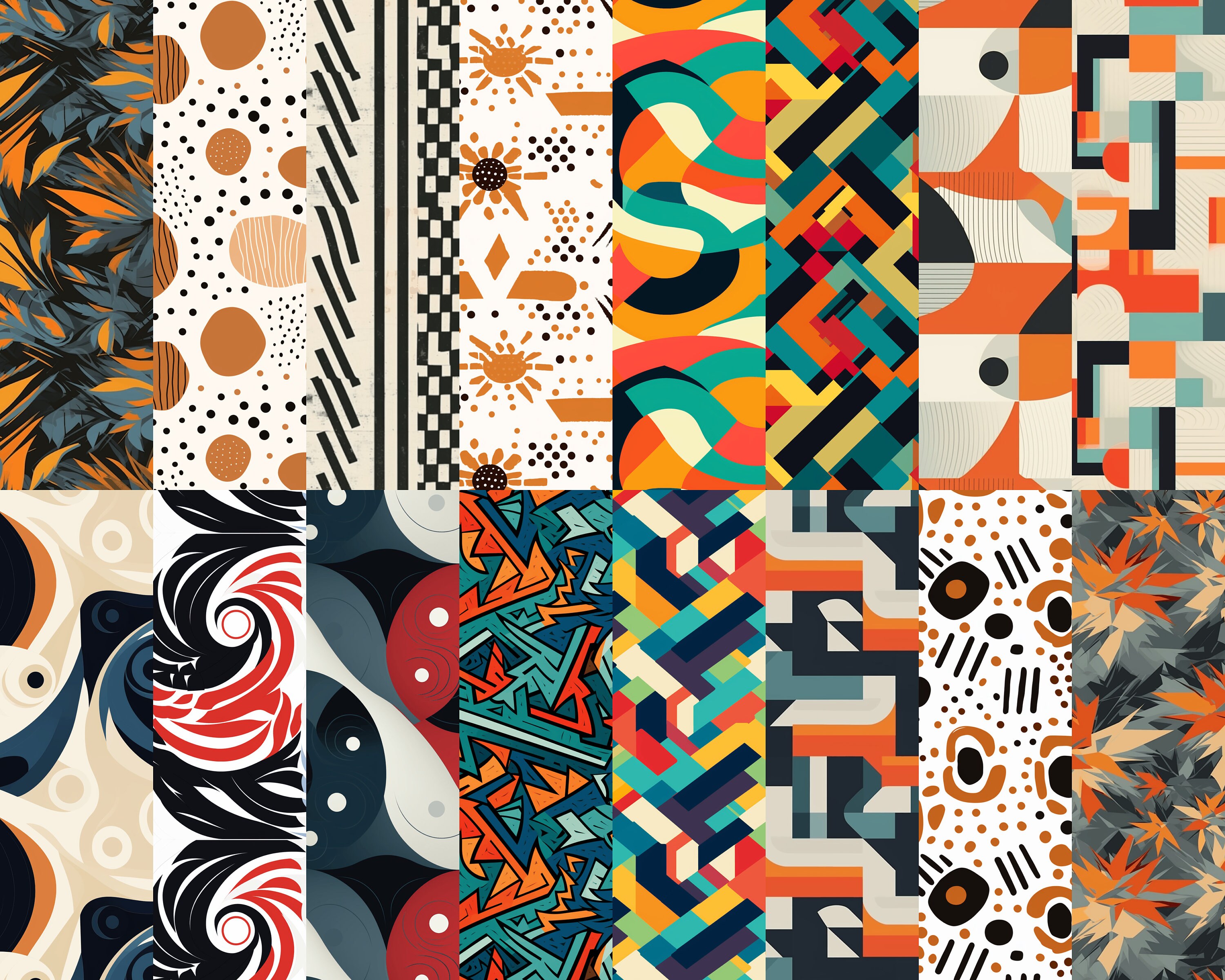 Asymmetrical Pattern Seamless Digital Papers Seamless Tile Patterns ...