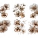 Boho Flowers Printable Clipart, Png Format, Transparent Background ...