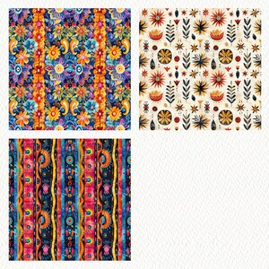 Ethnic Motifs Pattern Seamless Digital Papers - Printable Scrapbook ...