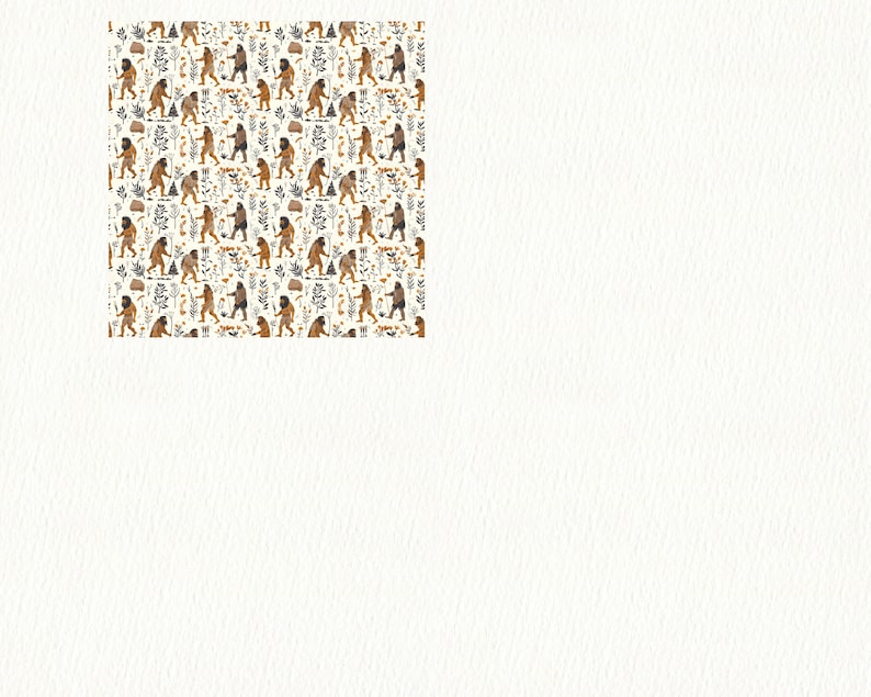 Caveman Pattern Seamless Digital Papers - Printable Scrapbook Paper ...