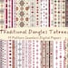 African Mud Cloth Pattern Seamless Digital Papers Printable Scrapbook ...