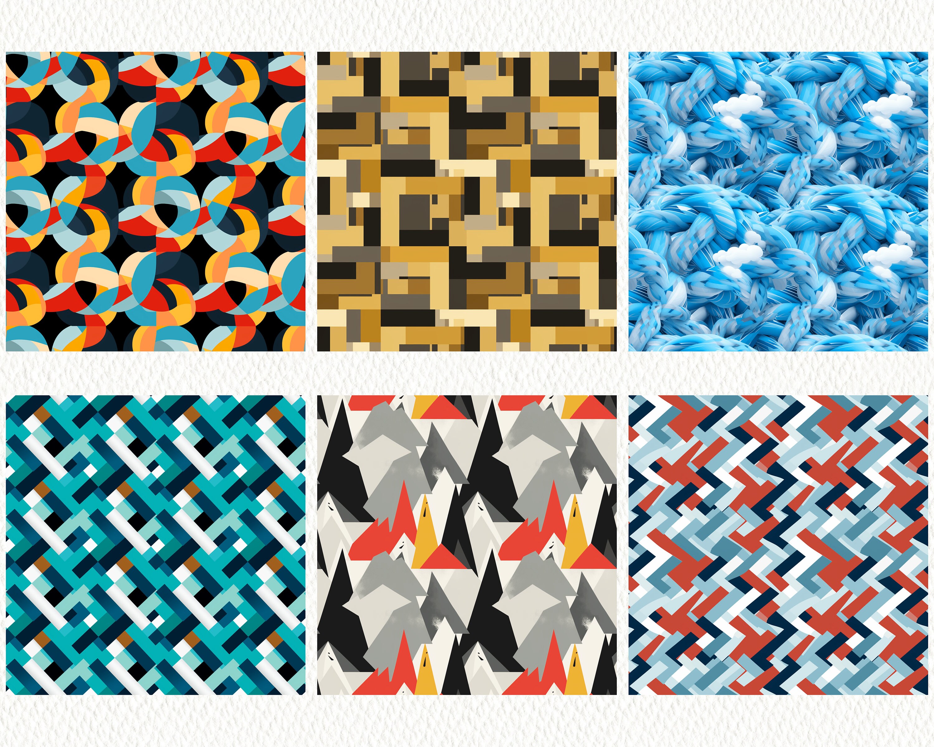 Composite Overlay Pattern Seamless Digital Papers Seamless Tile ...