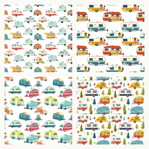 Teardrop Campers Pattern Seamless Digital Papers - Tile Patterns ...
