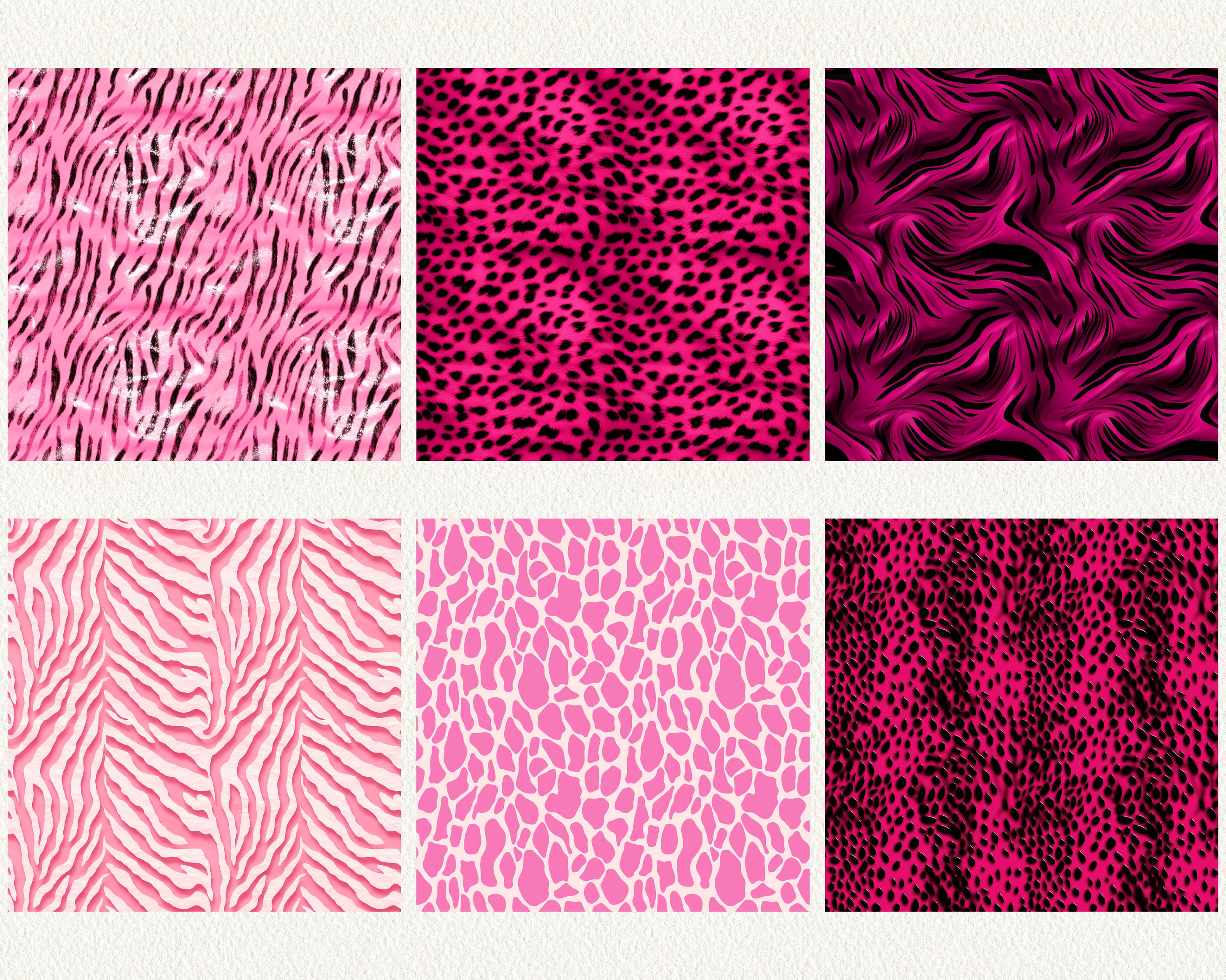 Pink Animal Skin Pattern Seamless Digital Papers Tile - Etsy