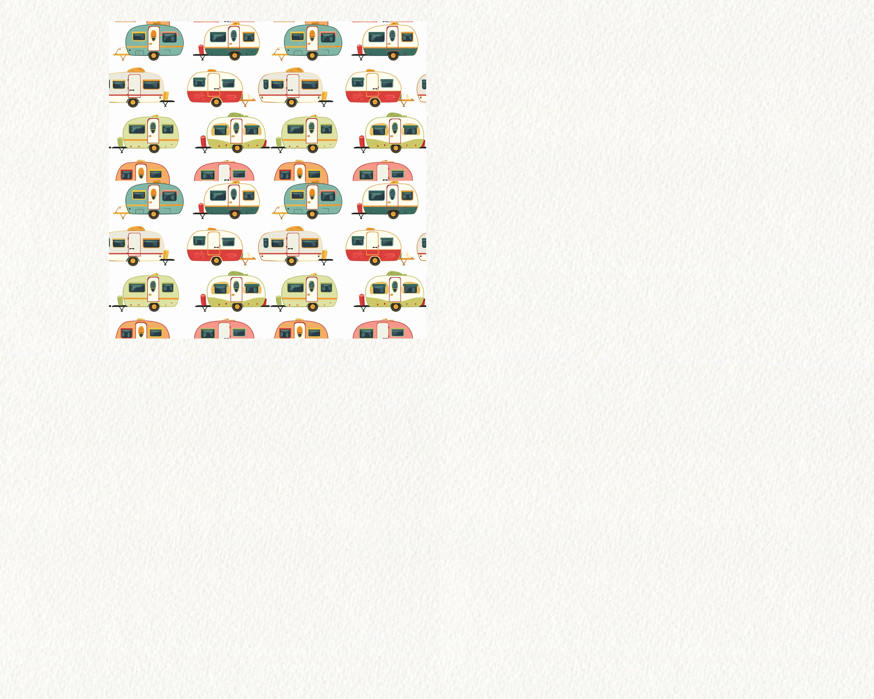 Teardrop Campers Pattern Seamless Digital Papers - Tile Patterns ...