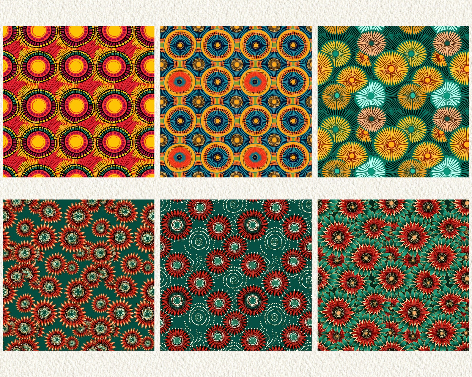 African Shweshwe Pattern Seamless Digital Papers - Tile Patterns ...