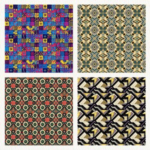 90s Pattern Tiles Pattern Seamless Digital Papers - Printable Scrapbook ...