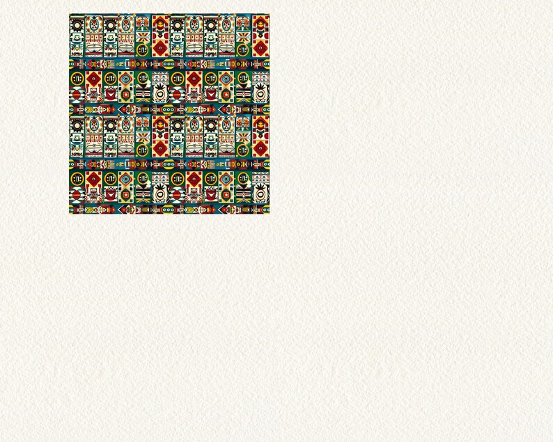 Maya Mix Pattern Seamless Digital Papers - Printable Scrapbook Paper ...