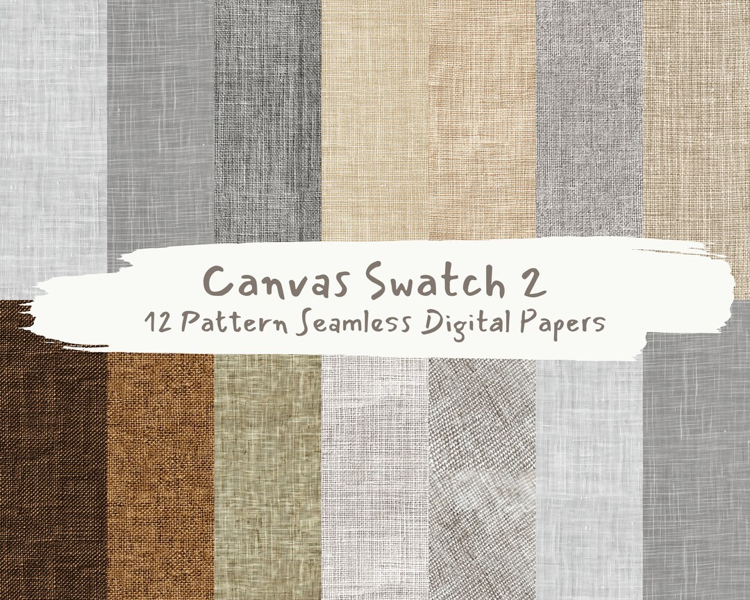 Canvas Swatch Pattern Seamless Digital Papers - Printable Scrapbook ...