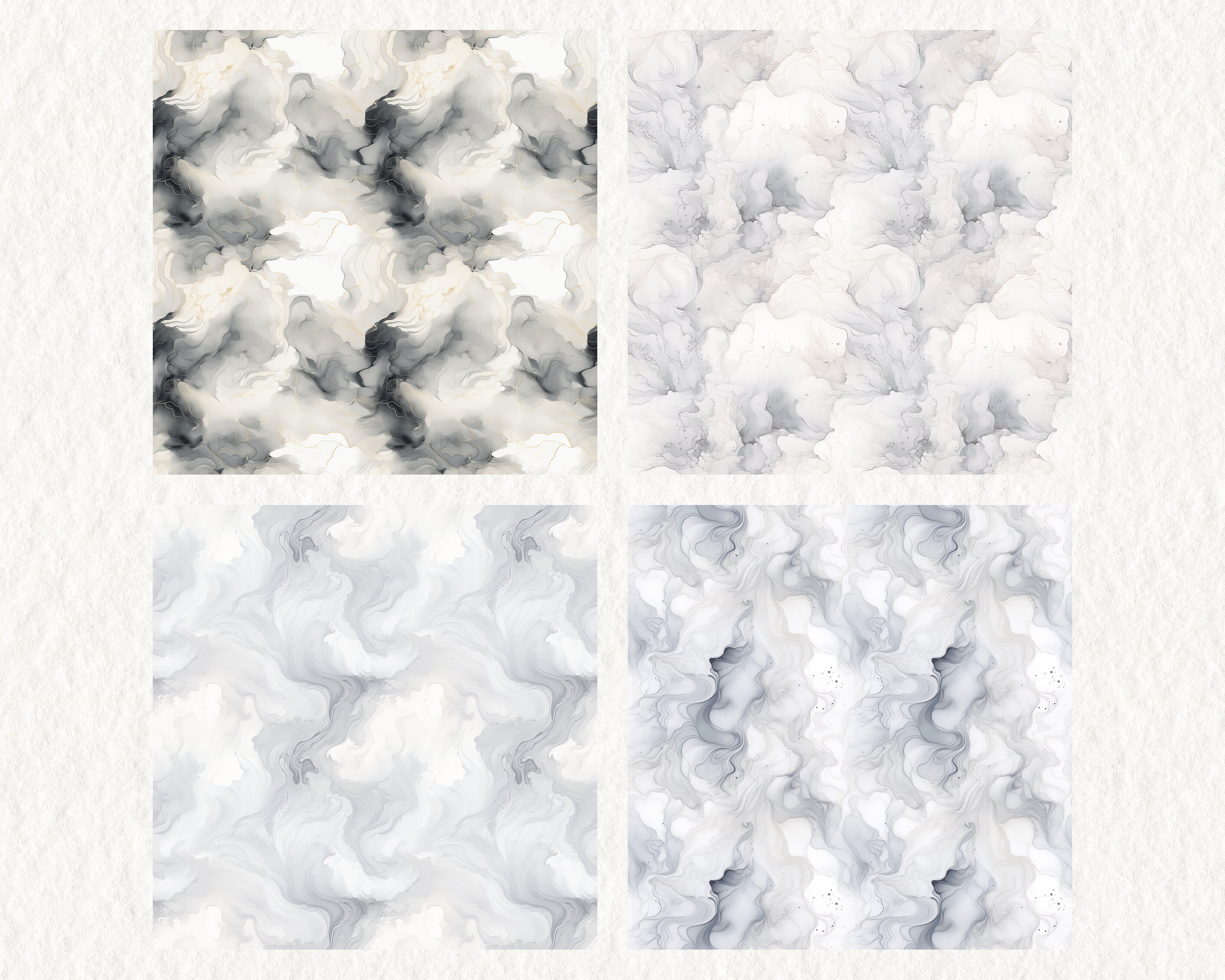 Silver Alcohol Ink Pattern Seamless Digital Papers - Tile Patterns ...