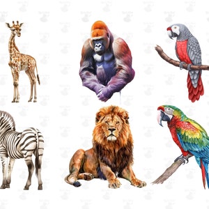 African Animals Printable Clipart, Png Format, Transparent Background ...