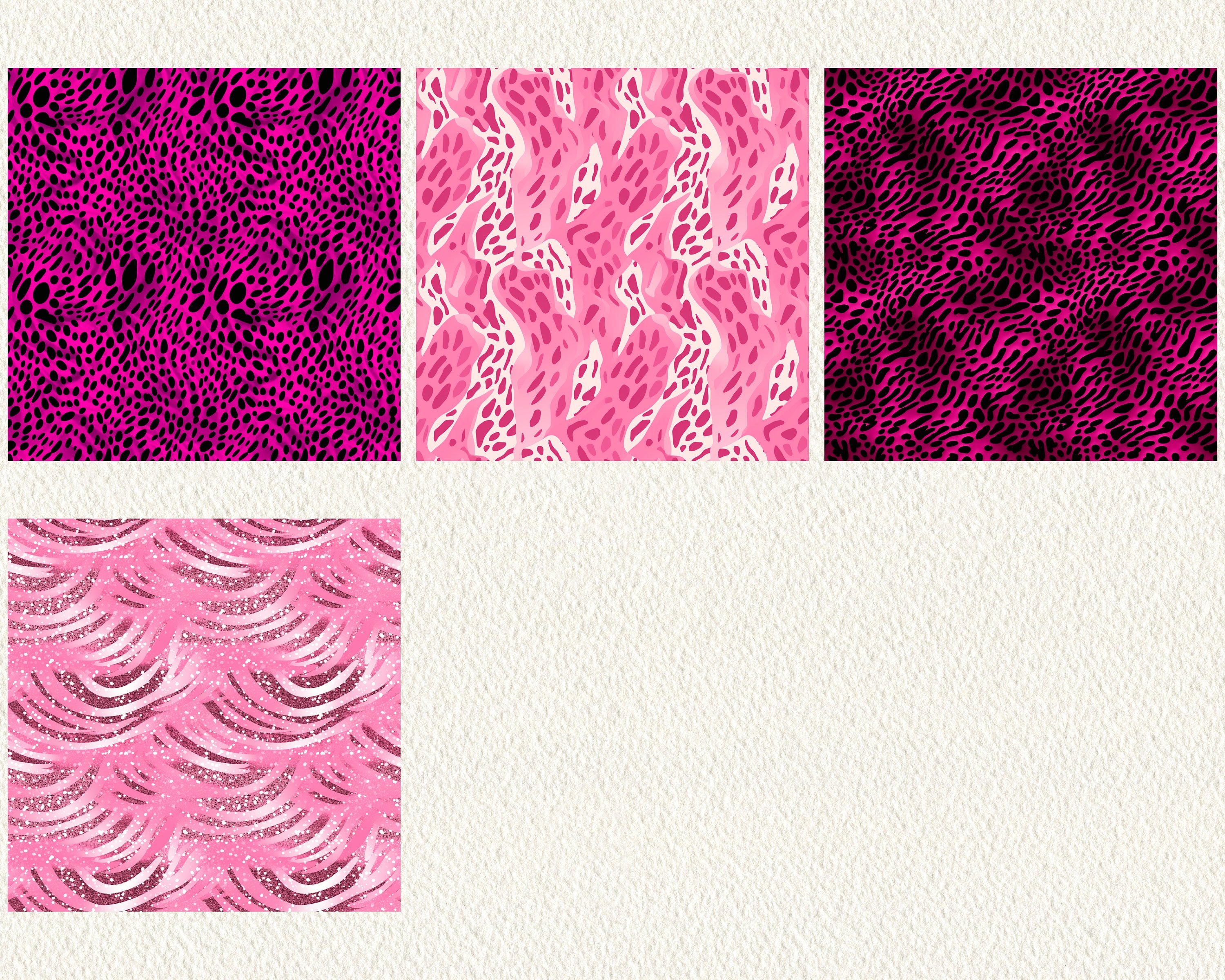 Pink Animal Skin Pattern Seamless Digital Papers Tile Patterns ...