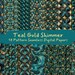 Teal Gold Shimmer Pattern Seamless Digital Papers - Printable Scrapbook ...