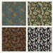 Filigree Paisley Pattern Seamless Digital Papers - Printable Scrapbook ...